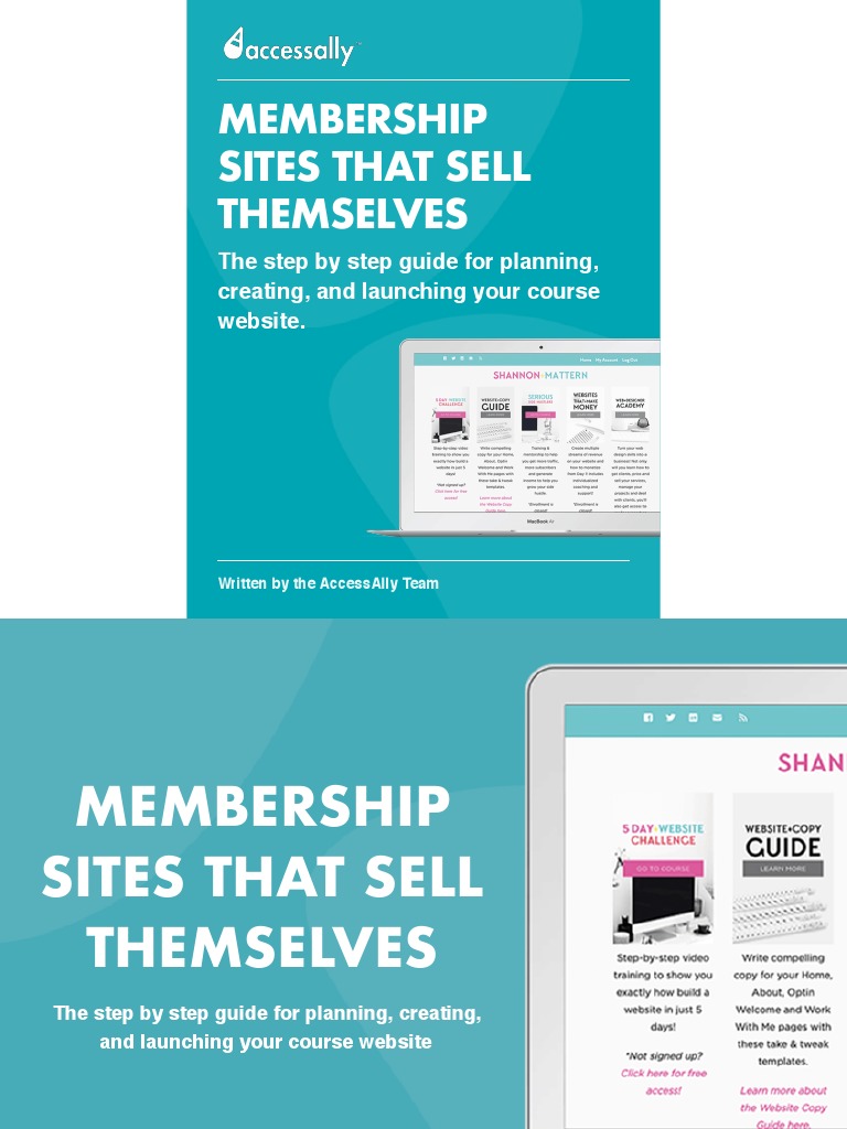 2020 Membership Sites That Sell Themselves | PDF | Business | Marketing