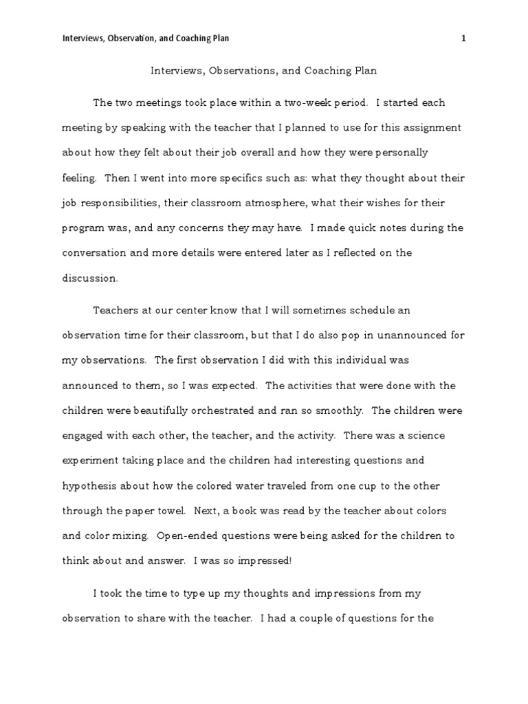 Teacher Observation and Coaching Insights | PDF | Teachers | Science