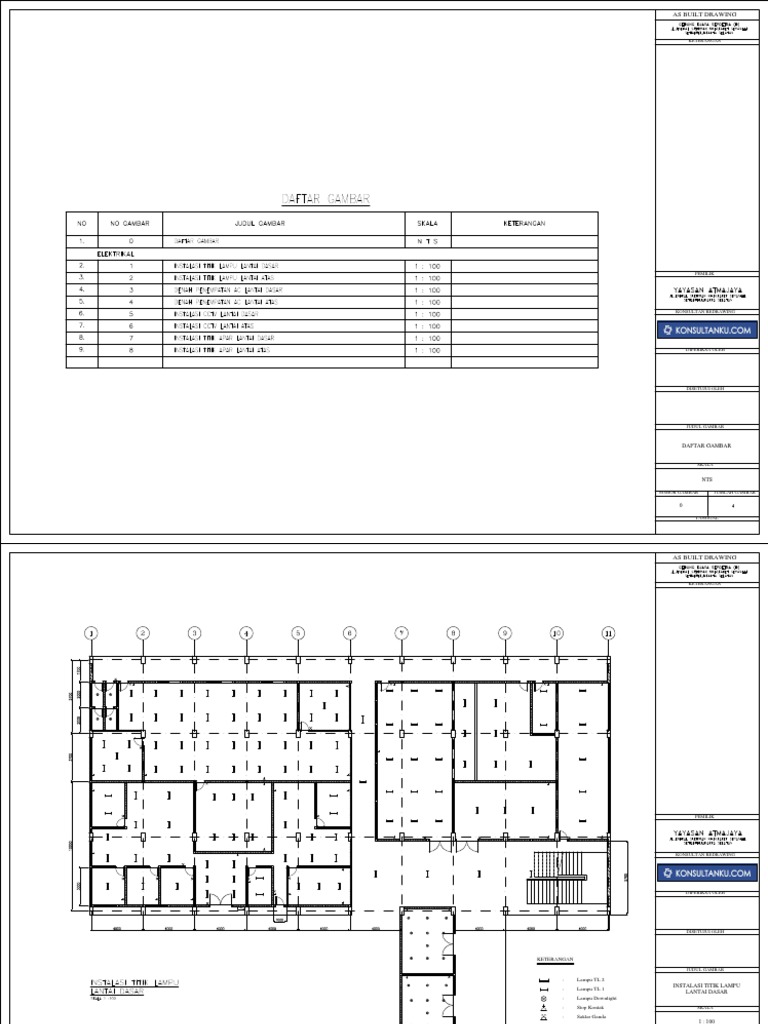 As Built Drawing Keterangan Pdf