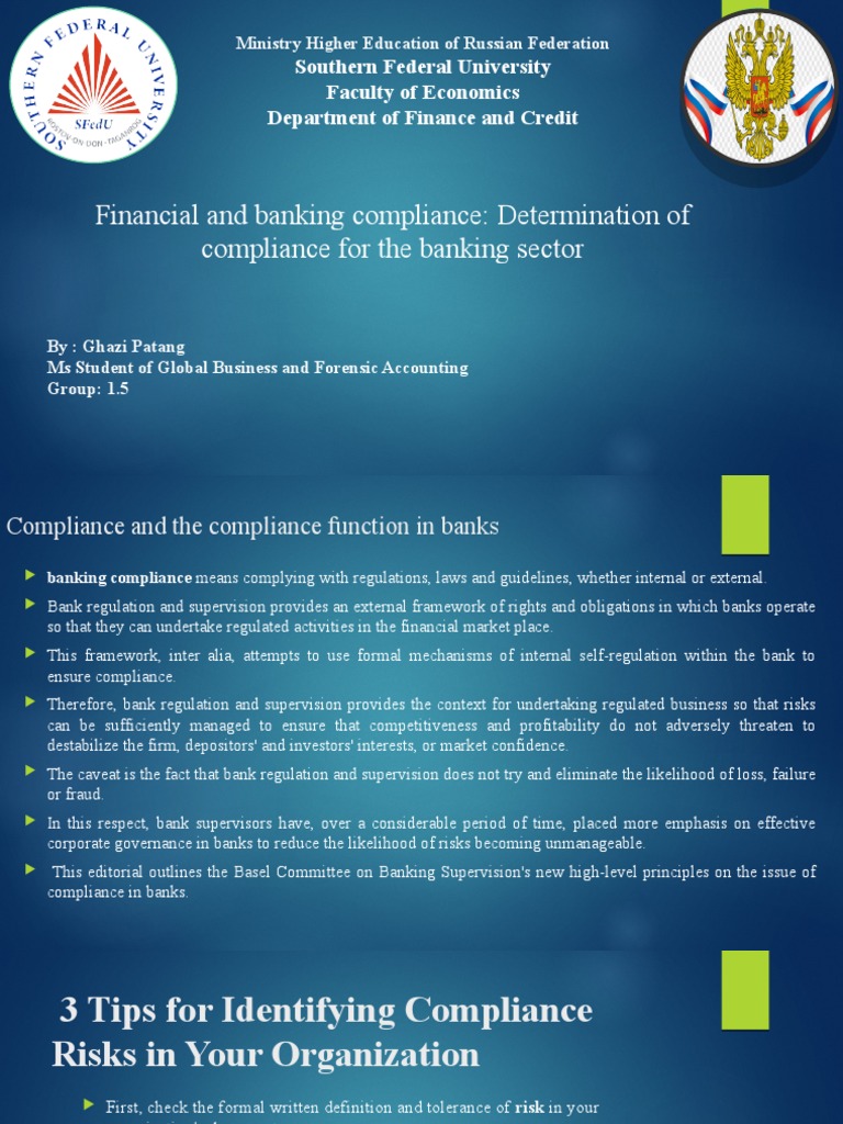 2) Determination of Compliance For The Banking Sector | PDF ...