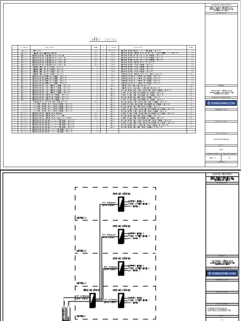 As Built Drawing Mecanical & Electrical Instalation Works & Data Voice ...