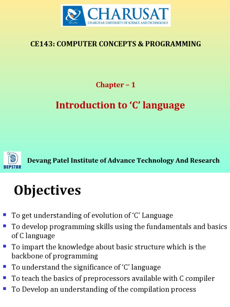 Introduction To C Language Ce143 Computer Concepts And Programming Pdf C Programming