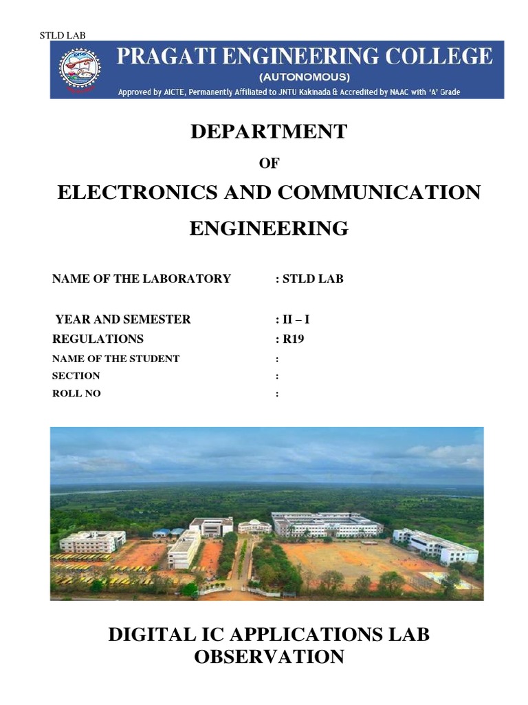 STLD Lab | PDF | Logic Gate | Engineering