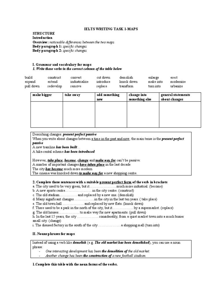 Write These Verbs in The Correct Column of The Table Below | PDF ...