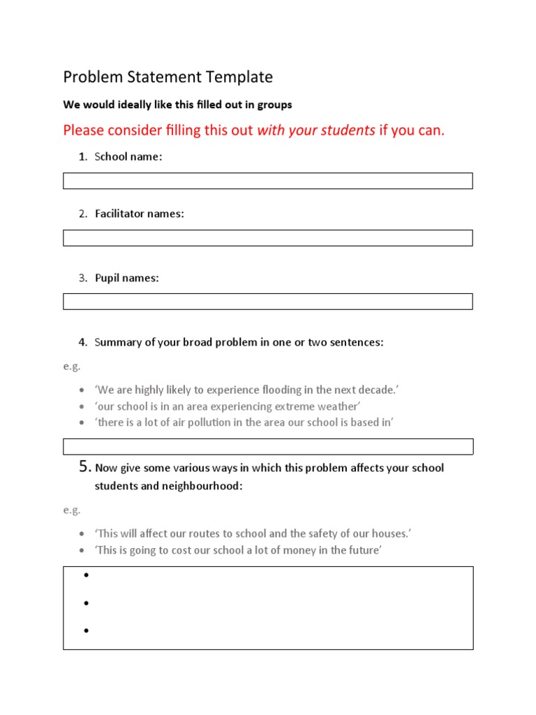 Educators' Climate Problem Template | PDF | Climate Change | Climate ...