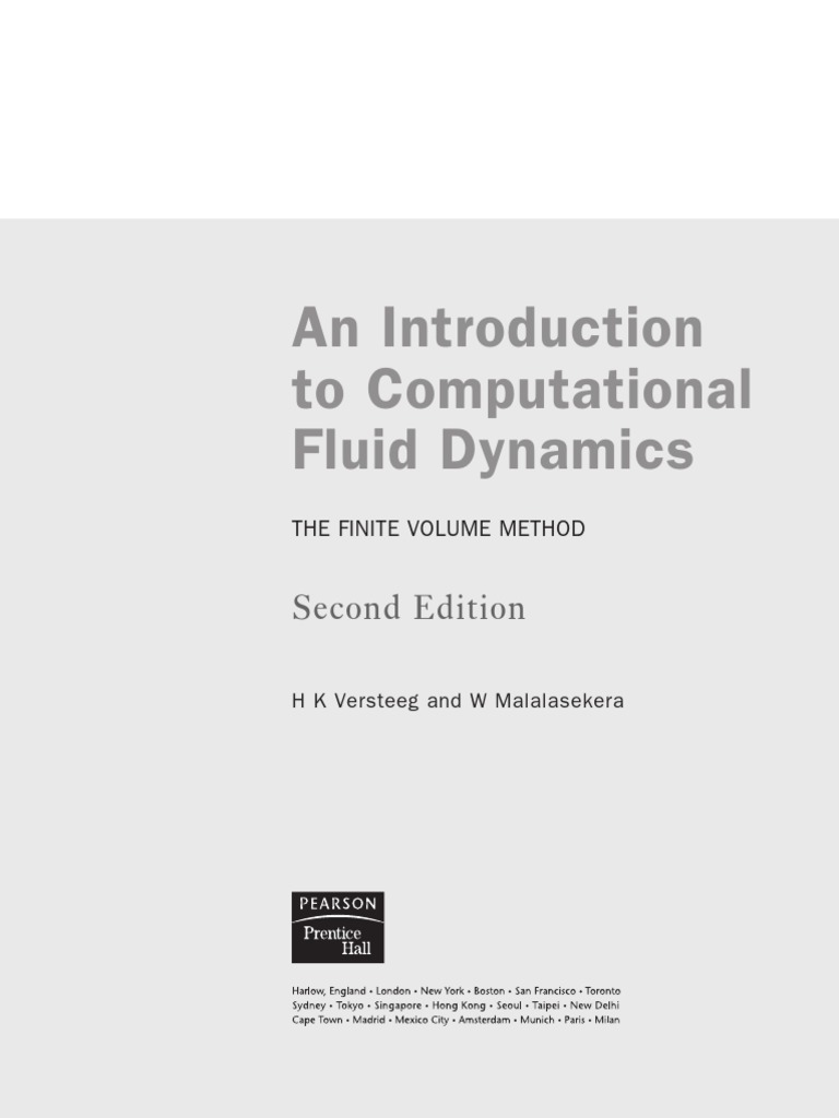 An Introduction To Computational Fluid Dynamics: Second Edition | PDF