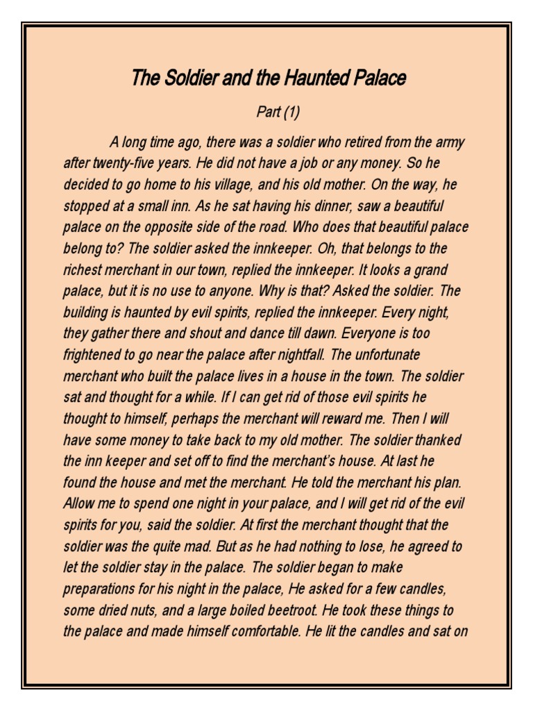 The Soldier and The Haunted Palace | PDF | Mystery, Thriller & Crime ...