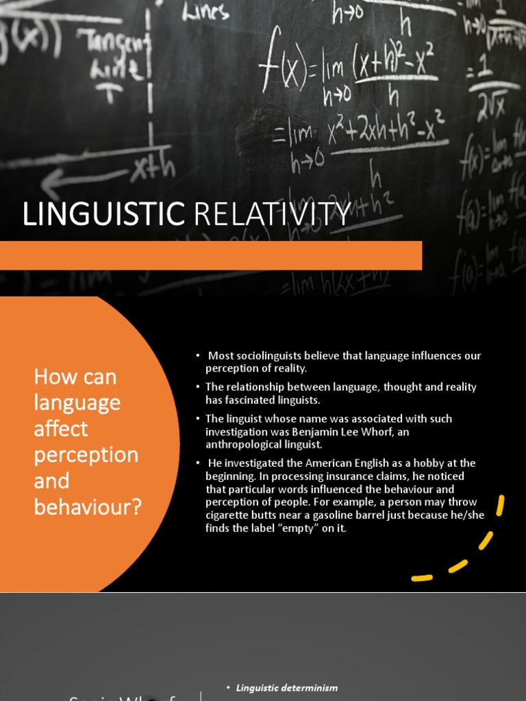 Presentation Linguistic Relativity | PDF | Language Arts & Discipline