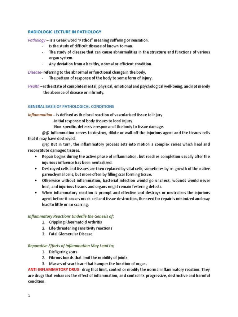 Lecture Notes in Radiologic Pathology | PDF | Inflammation | Benign Tumor