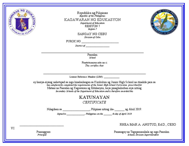 Diploma Junior High | PDF