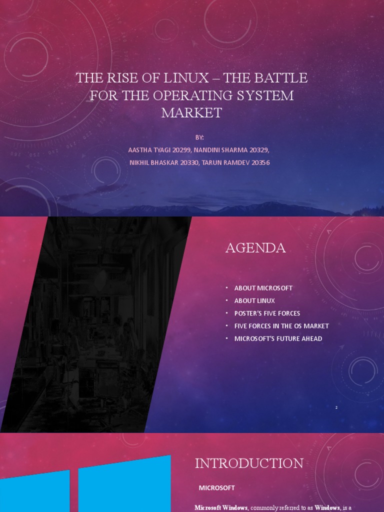 The Rise of Linux - The Battle For The Operating System Market | PDF ...