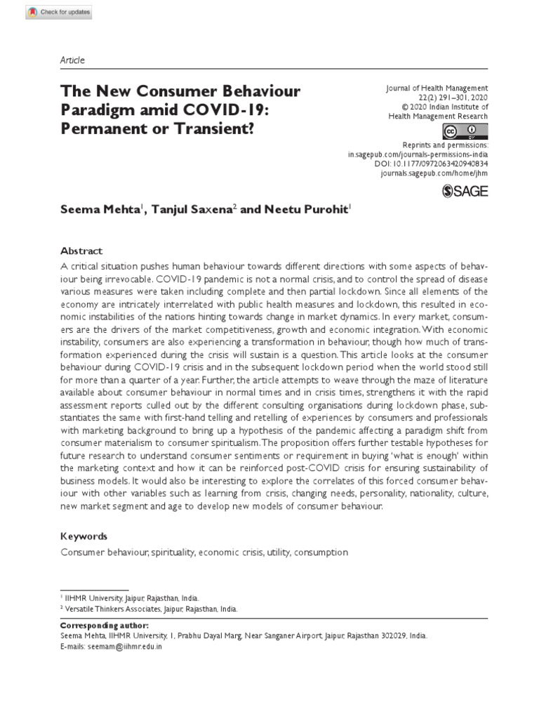 The New Consumer Behaviour | PDF | Behavior | Consumer Behaviour