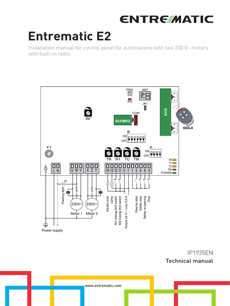 en - E2 Control Panel Technical Manual | PDF | Switch | Power Supply