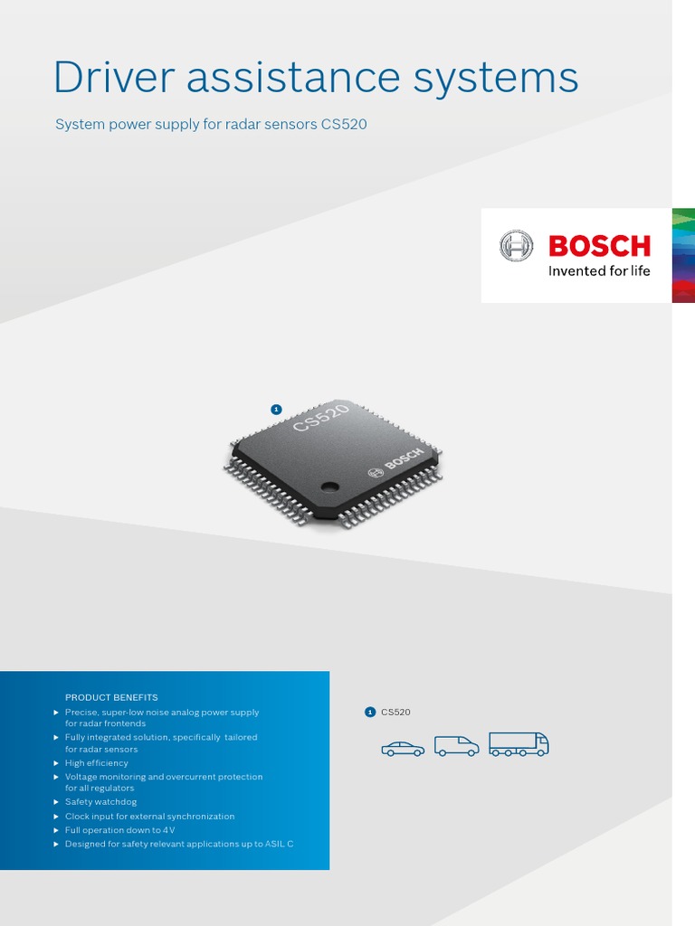Bosch Ic Cs520 | PDF | Power Supply | Sensor