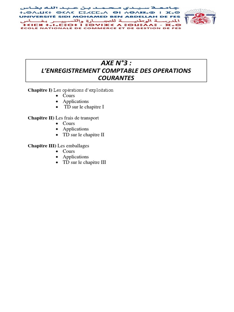 Enregistrement des opérations comptables | PDF | Facture | Taxe sur la ...
