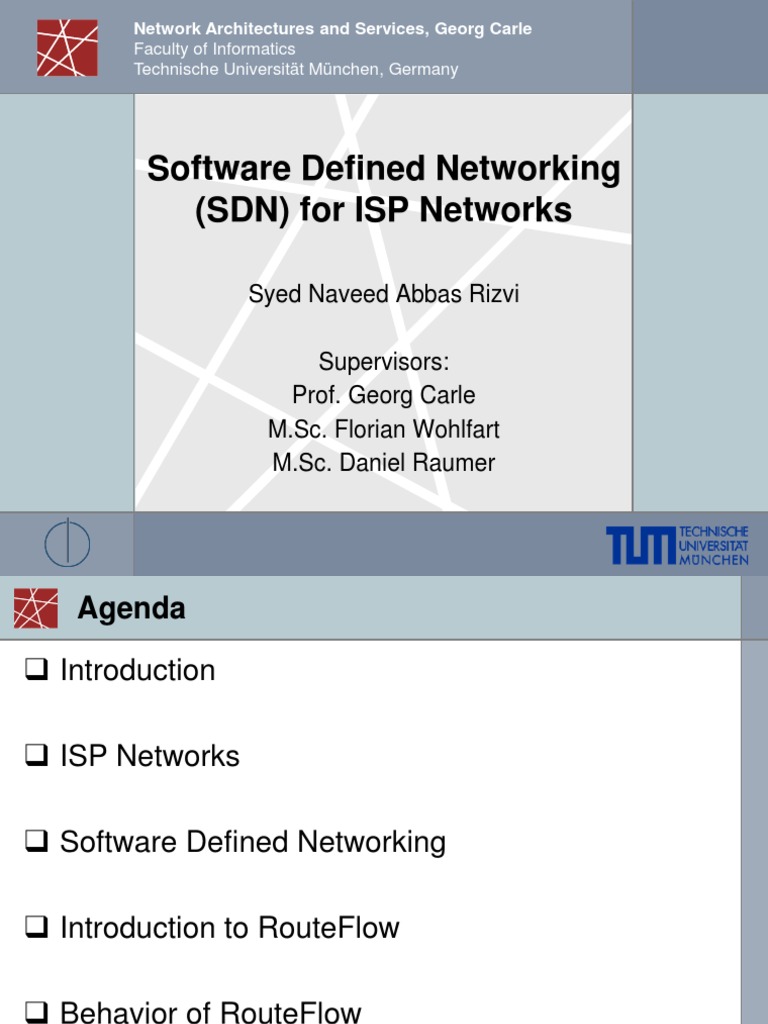 SDN For ISPs | PDF | Computer Network | Router (Computing)