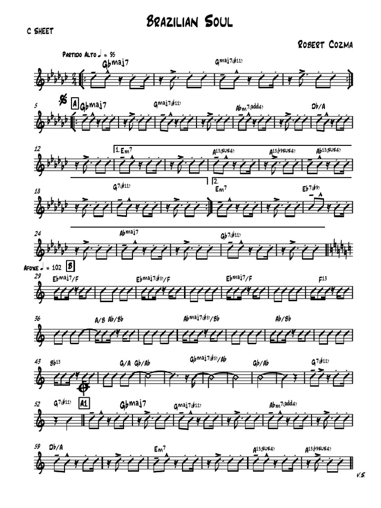 Brazilian Soul C Sheet | PDF