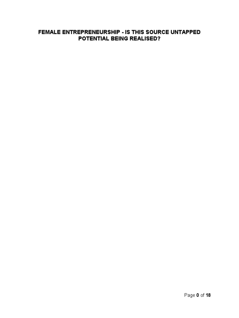 Entrepreneurship Essay | PDF | Entrepreneurship | Economic Growth