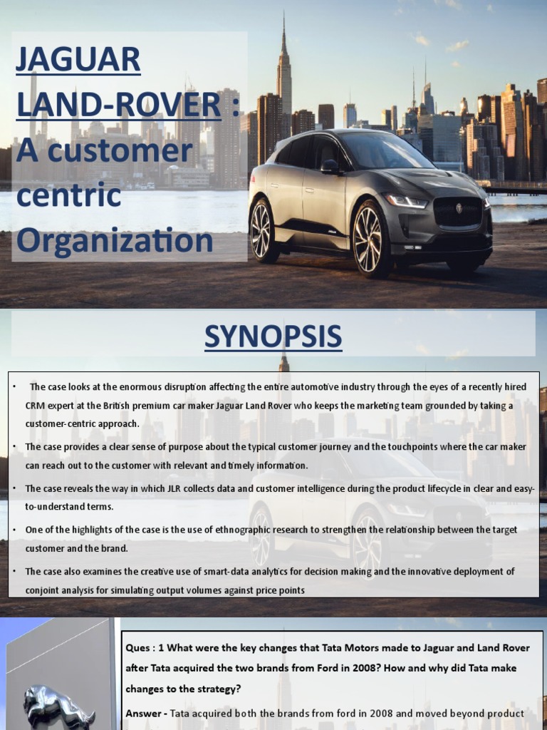 Jaguar Land-Rover: A Customer Centric Organization | PDF | Customer ...