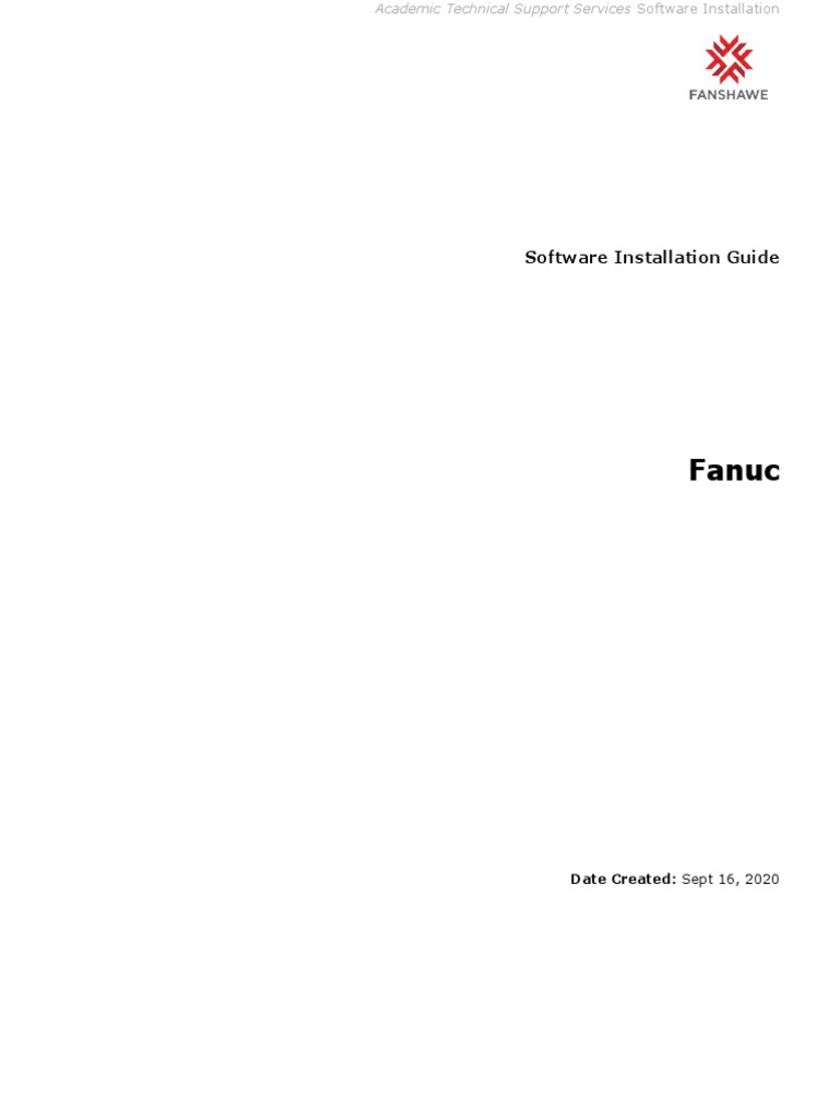 Fanuc: Software Installation Guide | PDF | Computer File | Download