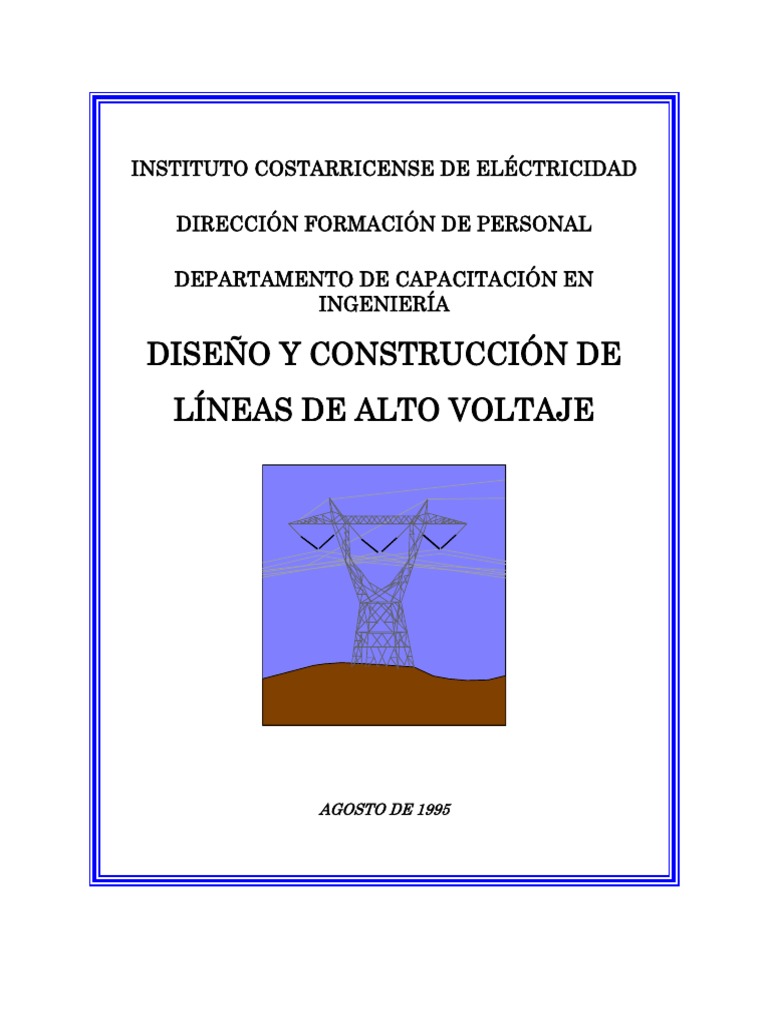Diseno Lineas at | PDF | Aislador (Electricidad) | Relámpago