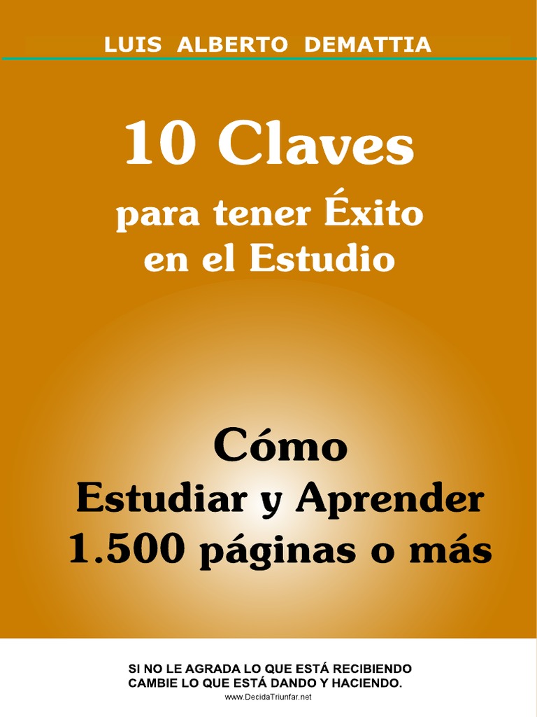 10 Claves para Tener Exito en El Estudio | PDF | Prueba (evaluación ...
