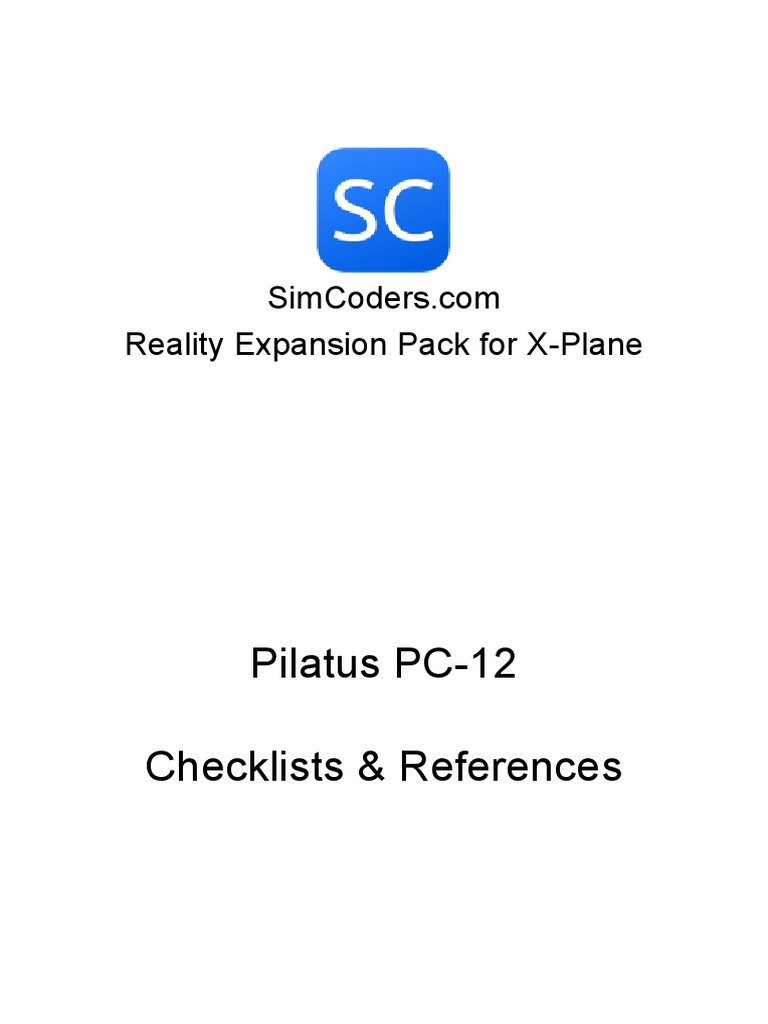 PC-12 Checklist | PDF | Turbine Engine Failure | Landing Gear