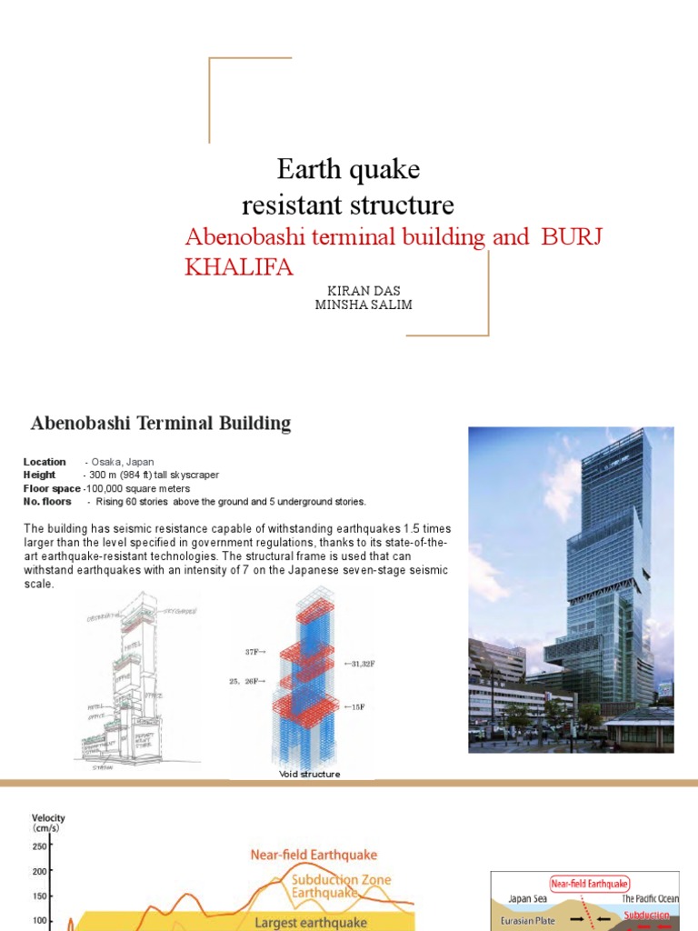 Earthquake Resistant Structures of Abenobashi Terminal and Burj Khalifa ...