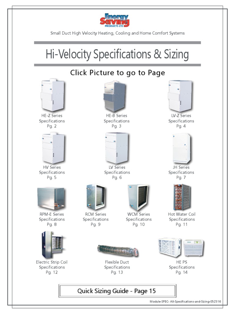 Module SPEC All Specifications and Sizing 053116 | PDF | Water Heating ...