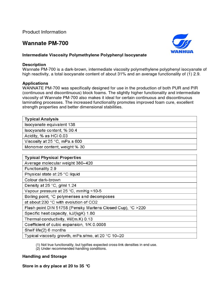 Wanhua Wannate Pm-700 Pds | PDF | Breathing | Carbon Dioxide