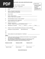 NCC Camp Form | PDF