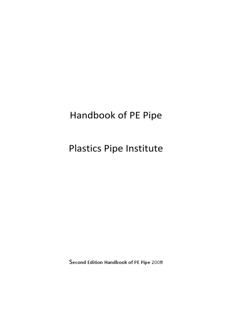 Handbook of PE Pipe | PDF | Pipe (Fluid Conveyance) | Buckling