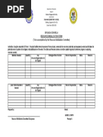 Brigada Eskwela Form 3 Resource Mobilization Form | PDF
