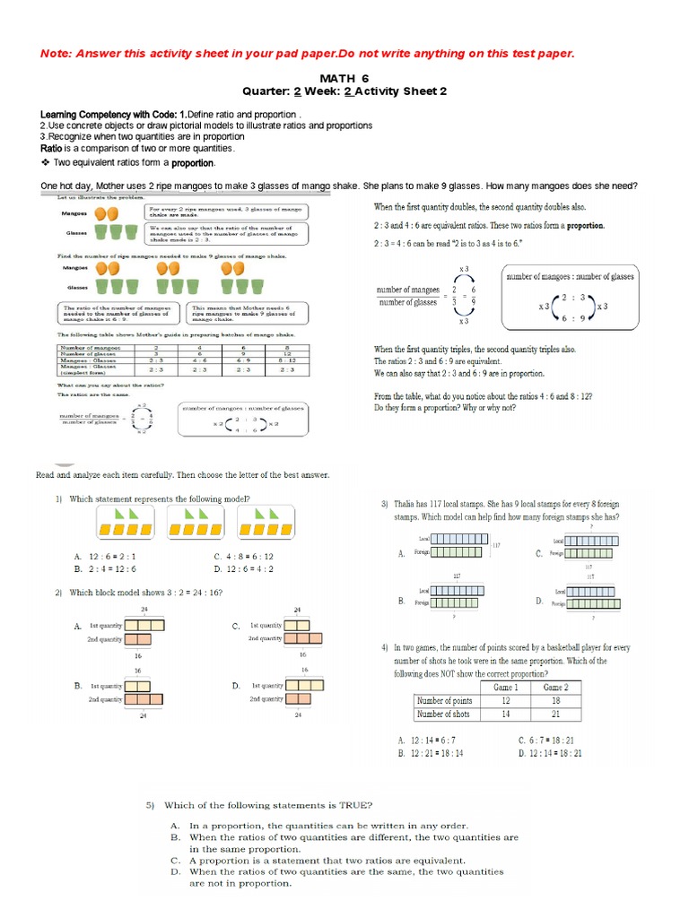 Activity Sheet 2 Q2 Week 2 English | PDF