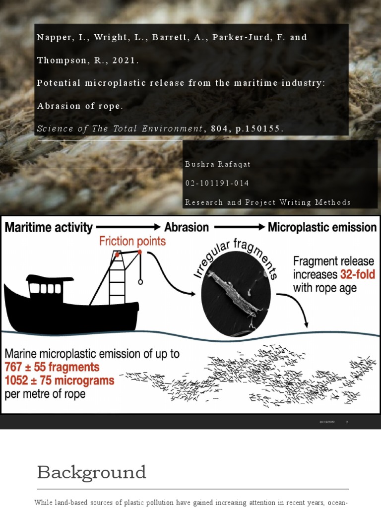 Microplastics Presentation-1 | PDF | Rope | Oceans