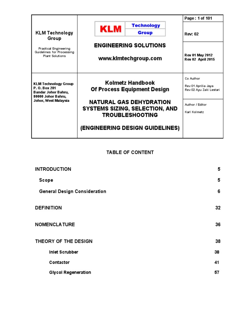 Engineering Solutions: KLM Technology Group | PDF | Adsorption ...