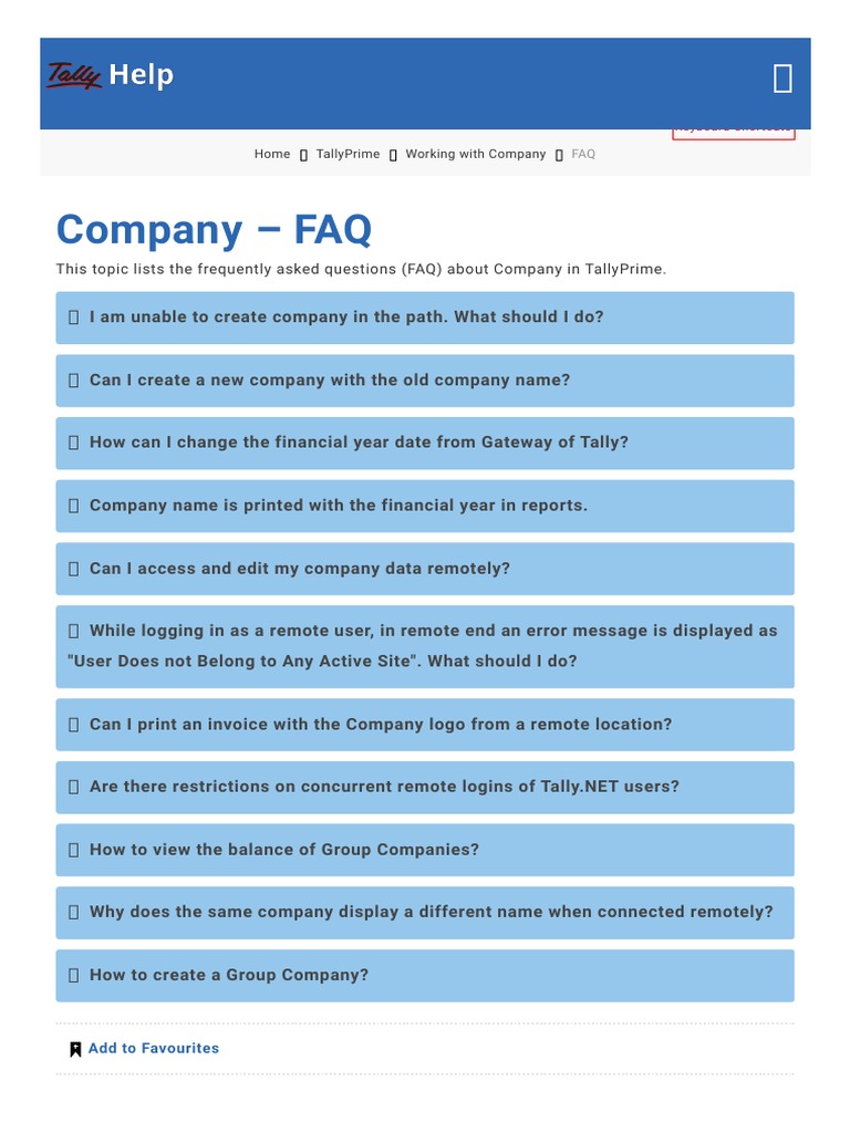 Company - Faq: This Topic Lists The Frequently Asked Questions (Faq ...