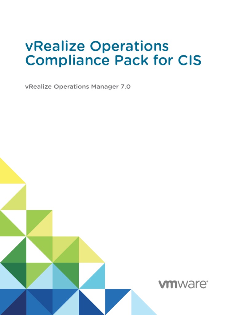Vrealize Operations Compliance Pack For CIS User Guide | PDF | Icon ...