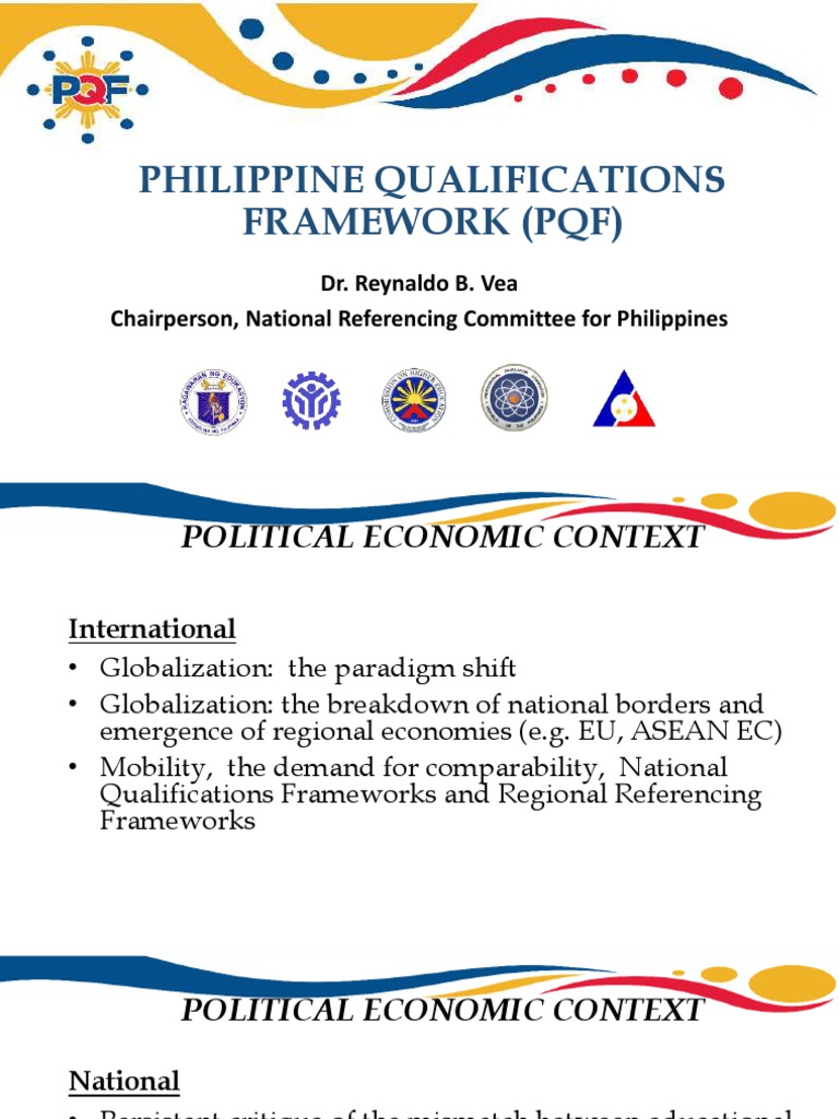 Philippine Qualifications Framework (PQF) | PDF | Vocational Education ...