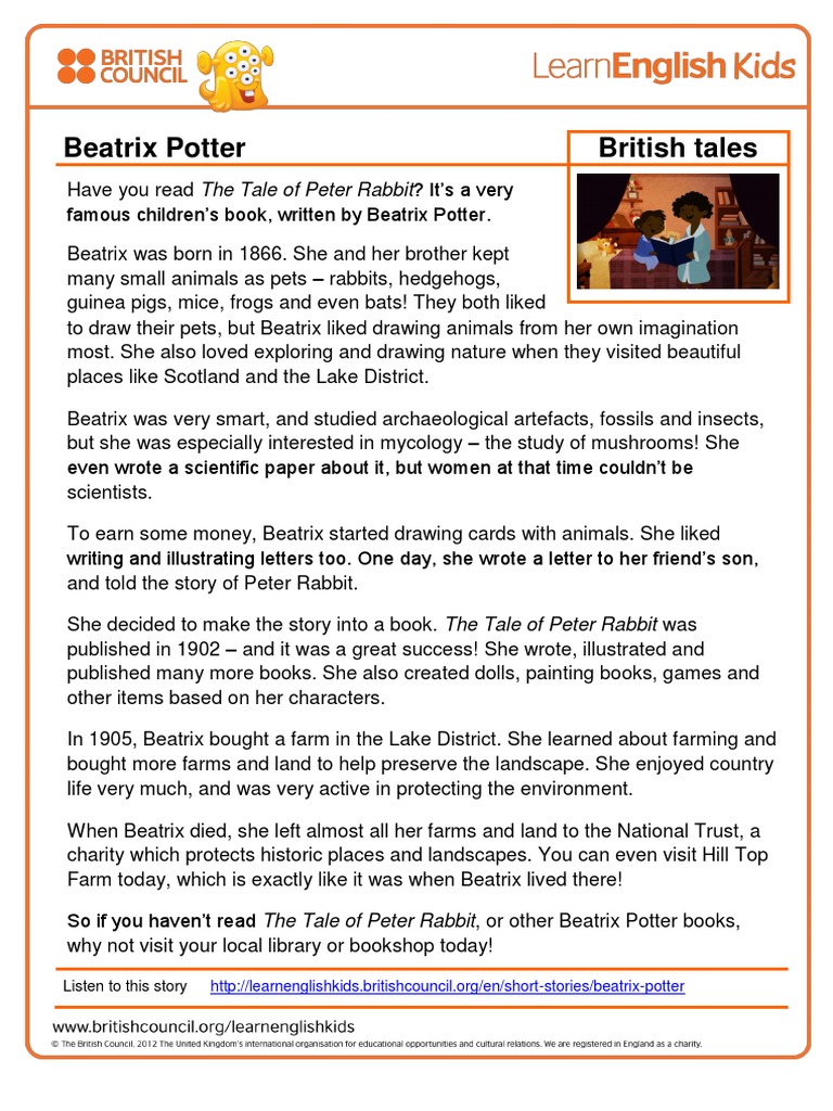 Beatrix Potter British Tales: Listen To This Story | PDF