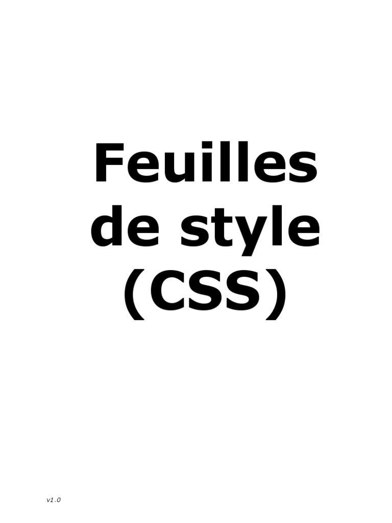 Cours CSS | PDF
