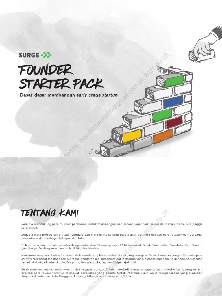 Surge Founder Starter Pack Bahasa 20210901 | PDF