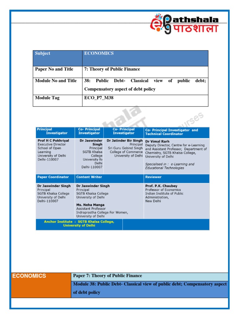 1 PDTH (5-9) | Download Free PDF | Fiscal Policy | Deficit Spending