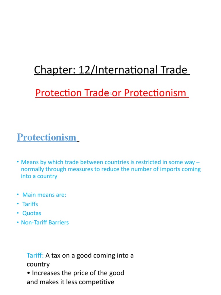 Grade-12 Protectionism | PDF