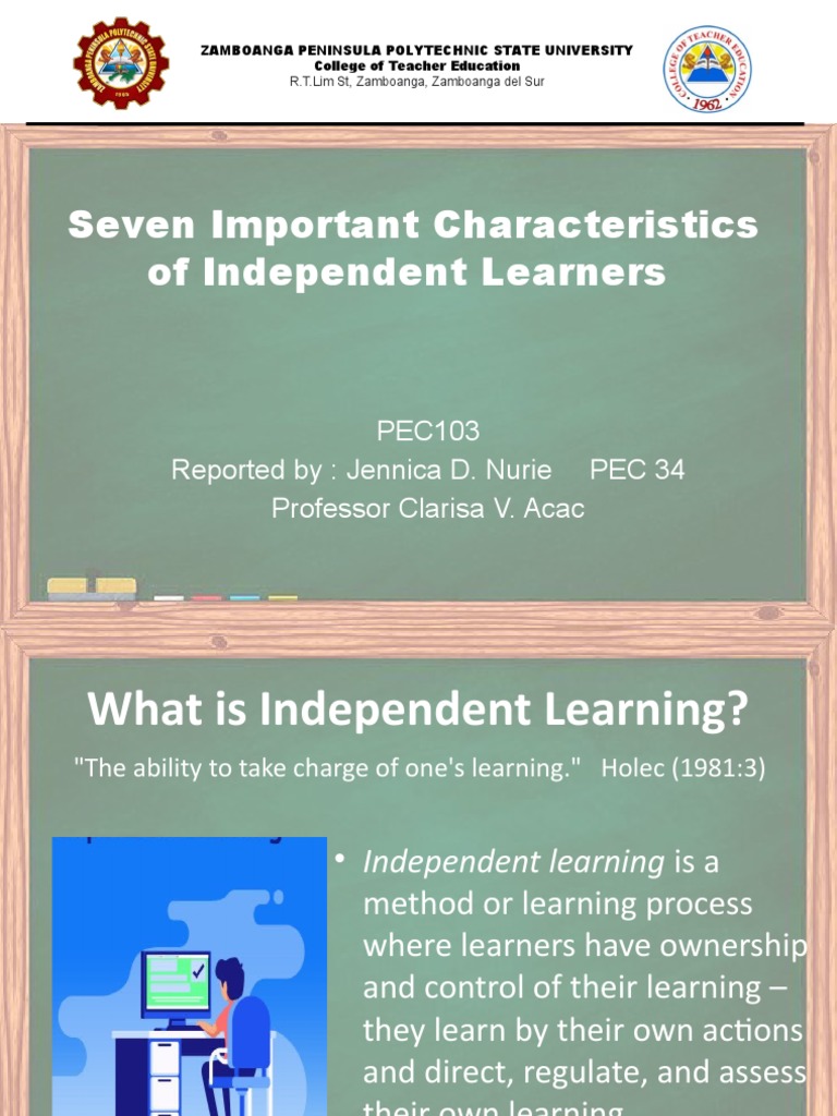 Seven Important Characteristics of Independent Learners | PDF ...