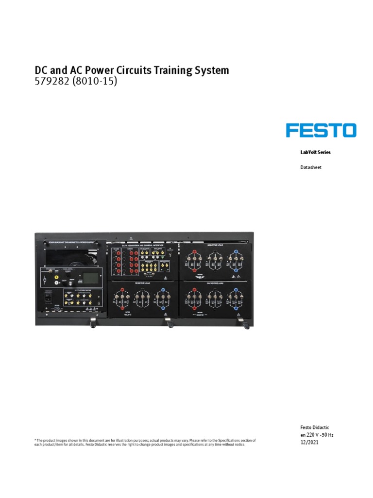 DC and Ac Power Circuits Training System: Labvolt Series | PDF ...