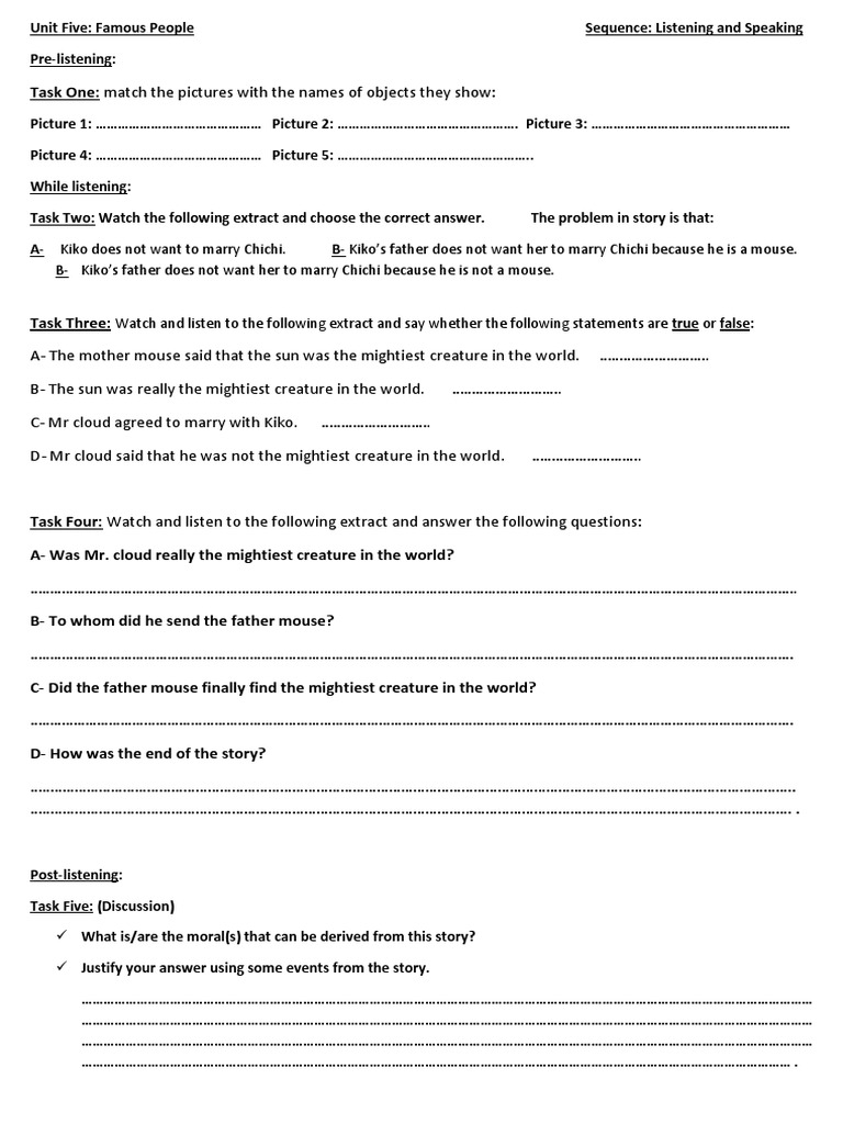 Once Upon A Time - Adapted Lessons. | PDF | Stress (Linguistics ...