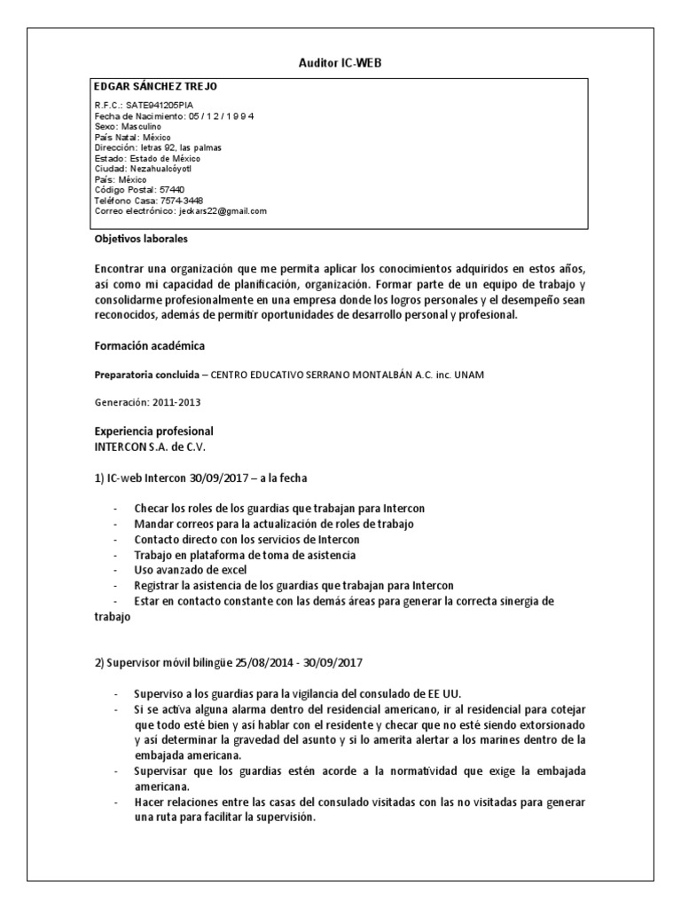CV Edgar | PDF | México | Informática