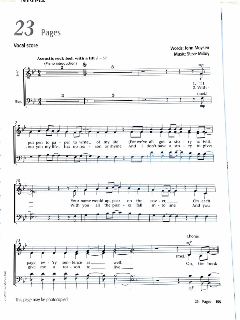 Pages: Vocal Score | PDF