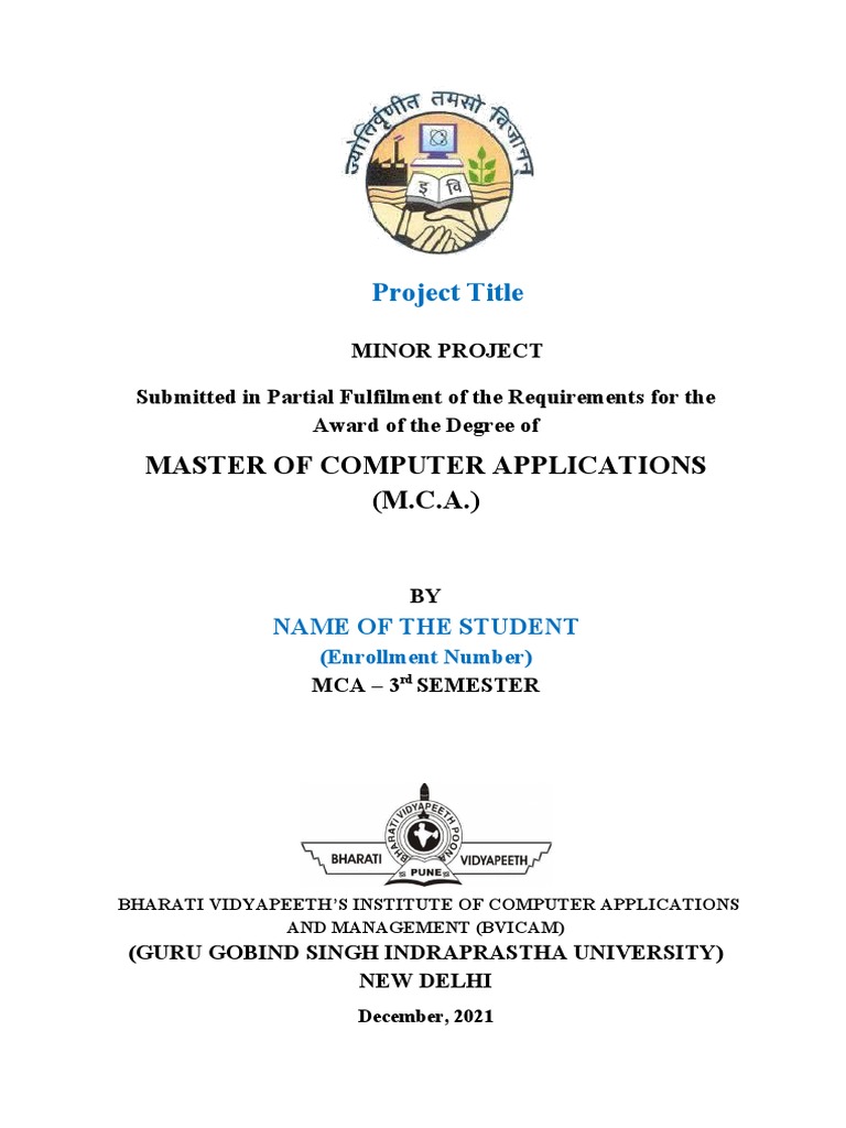 Master of Computer Applications (M.C.A.) : Project Title | PDF | Art ...